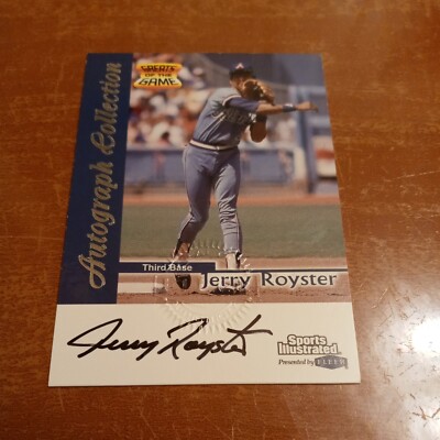 Jerry Royster Atlanta Braves 1999 Fleer Greats of the Game Autograph ...