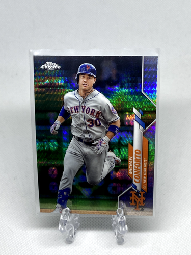 2020 Topps Chrome Baseball Michael Conforto #35 Prism Refractor ...