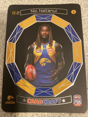 2021 Afl Teamcoach Card Craft Insert Card Nic Naitanui West Coast ...