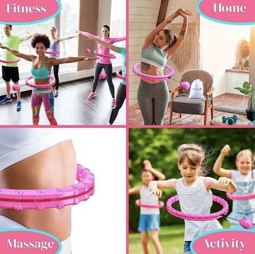 Infinity Hoop Fit Plus Size 47", Weighted Hula Hoops for Adults Weight ...