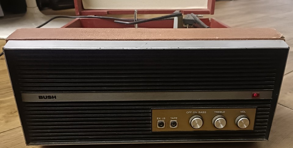VINTAGE BUSH PORTABLE RECORD PLAYER 1960S? | eBay UK