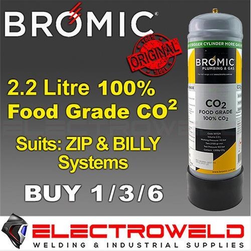 BROMIC C02 Food Grade Gas Cylinder Zip Billi Soda Carbonated Water ...