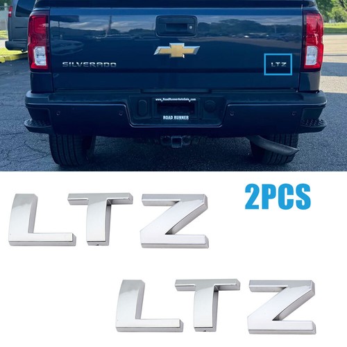 3D Glossy Chrome For Silverado 1500 2500HD 3500HD LT LTZ Letter ...