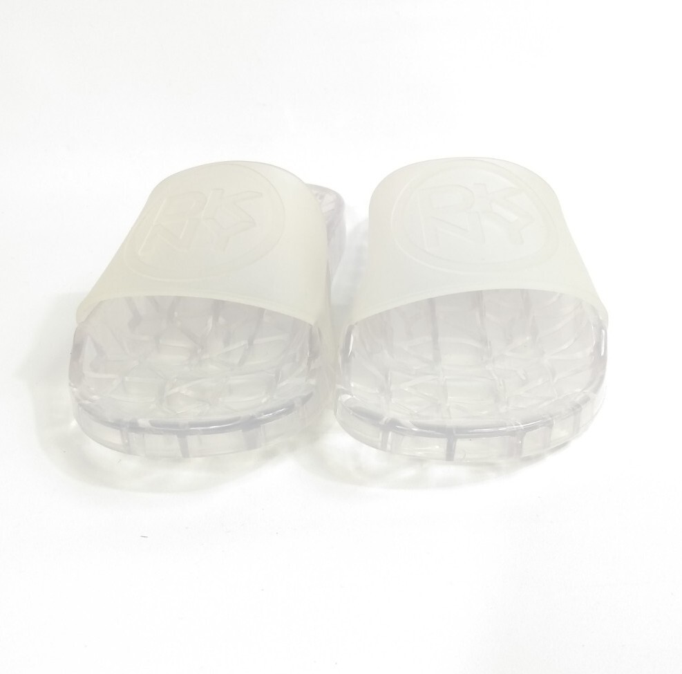 Dkny Women's Sandals Tami Logo Jelly Pool Slides Frosted Clear White ...