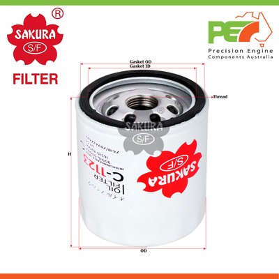 New * SAKURA * Oil Filter For TOYOTA VEROSSA GX110 2L 6CYL Petrol 1G-FE ...