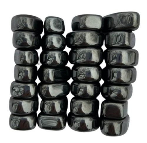 1 LB Magnetic Hematite Tumbled Stones 25-30/New package Magnet Rock ...