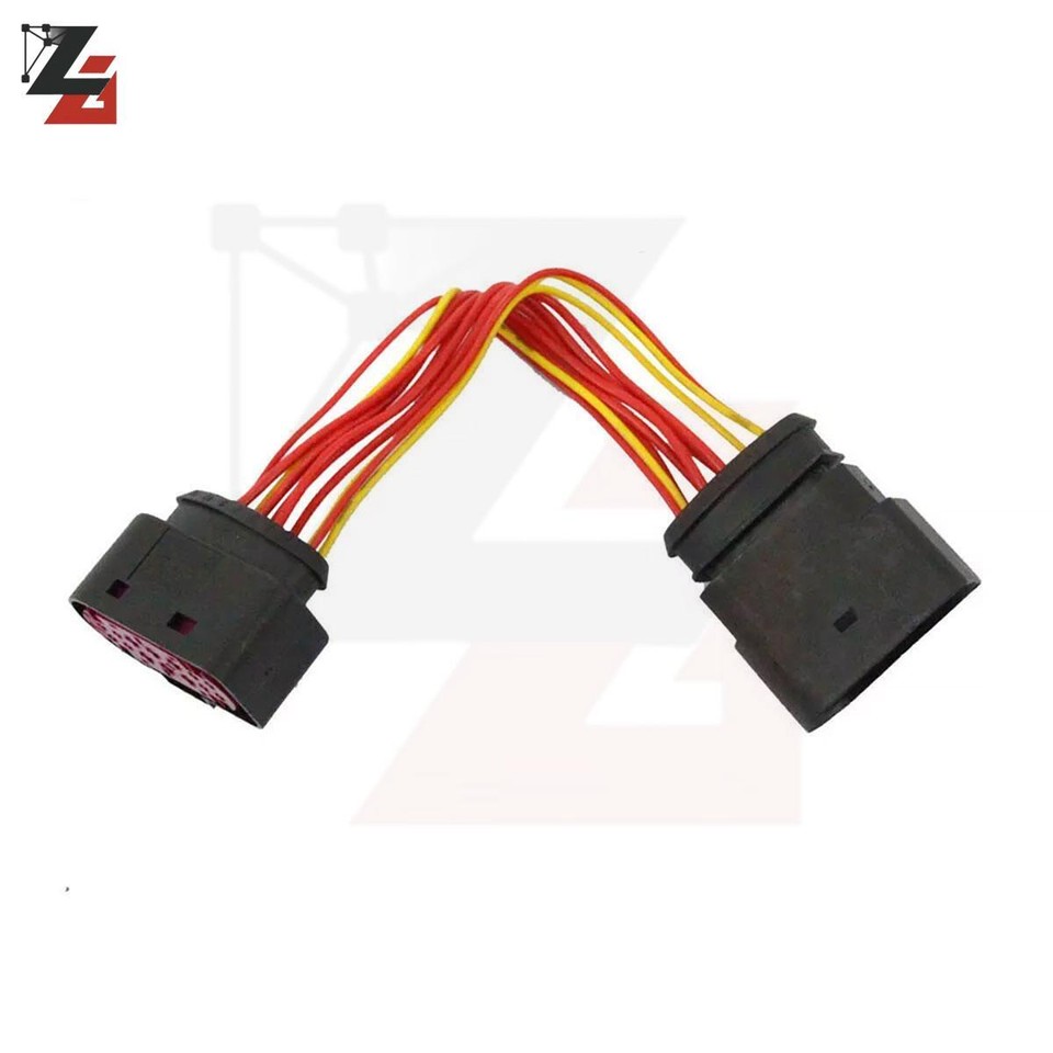 2Pcs 14 to 10 Pin Xenon HID Headlight Connector Adapter for 2015 VW ...