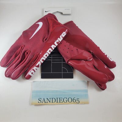 Nike Vapor Jet Arkansas Razorbacks Football Gloves dx4893 620 Size 2XL ...