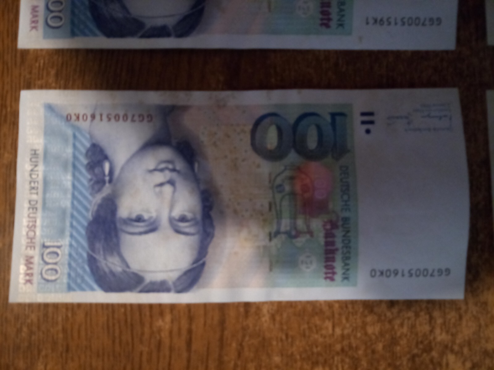 5 Stück 100 DM Scheine fortlaufende Nummern unzirkuliert | eBay