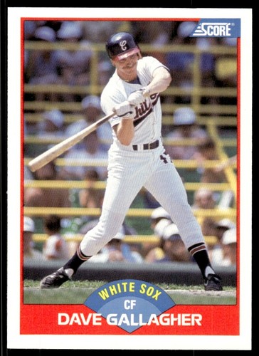 1989 Score Baseball Card Dave Gallagher Rookie Chicago White Sox #455 | eBay