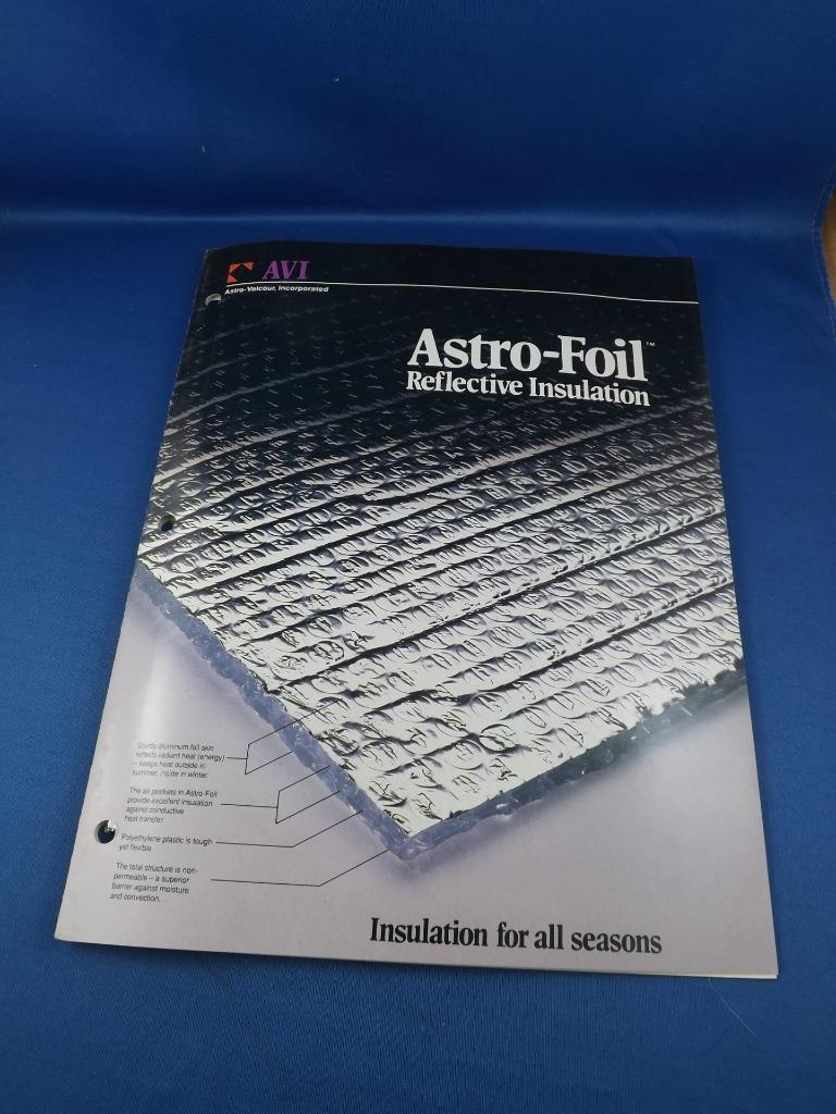 ASTRO FOIL REFLECTIVE INSULATION ADVERTISING BROCHURE & SAMPLE FARM ...