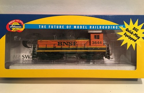HO Athearn RTR 95805 BNSF SW1000 Switcher Diesel Locomotive #3644 DCC ...
