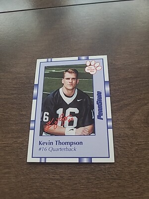 Nice 1999 Penn State The Second Mile Kevin Thompson Card | eBay