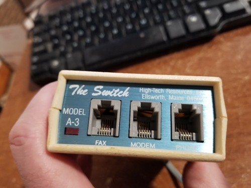 Vintage High Tech Phone Fax Modem Data SWITCH | eBay