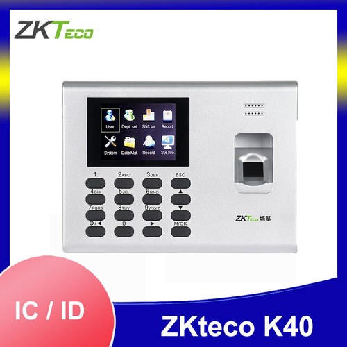 ZKTeco K40 ID/IC USB Biometric Fingerprint Attendance System Built-in Battery | eBay