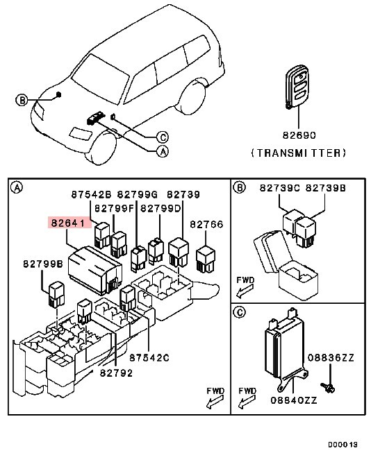 FUSE BOX ECU RELAY MITSUBISHI SHOGUN PININ PAJERO PININ H66W 1.8 | eBay