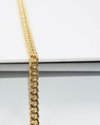 18K Gold over 316L Stainless Steel 5mm Cuban Link Curb Chain Necklace ...