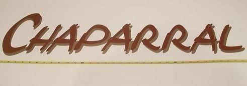 CHAPARRAL DECAL by COACHMEN RV WORD / NAME GRAPHICS LOGO BURGUNDY ...