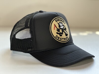 Felix The Cat Disobey And Destroy Retro Trucker Hat adjustable SnapBack ...