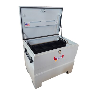 36"x24"X30" Lockable Steel Tool Box | Jobsite Box, Heavy duty Job Chest ...