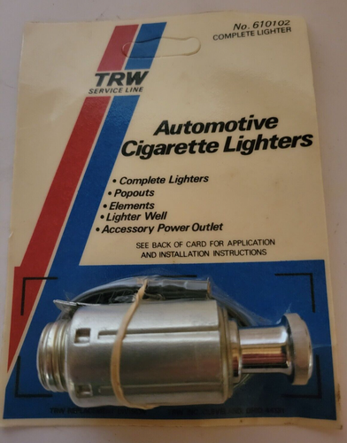 Complete Chrome Plated 12 Volt Automotive Cigarette Lighter Kit TRW NOS ...