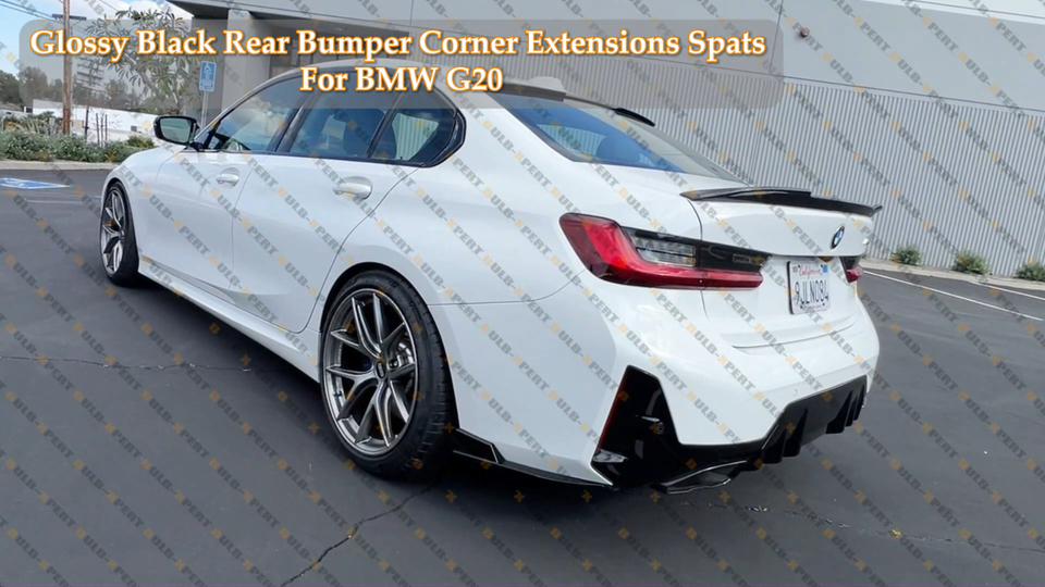 For 2019-2025 BMW G20 330i M340i M Sport Gloss Black Rear Bumper ...