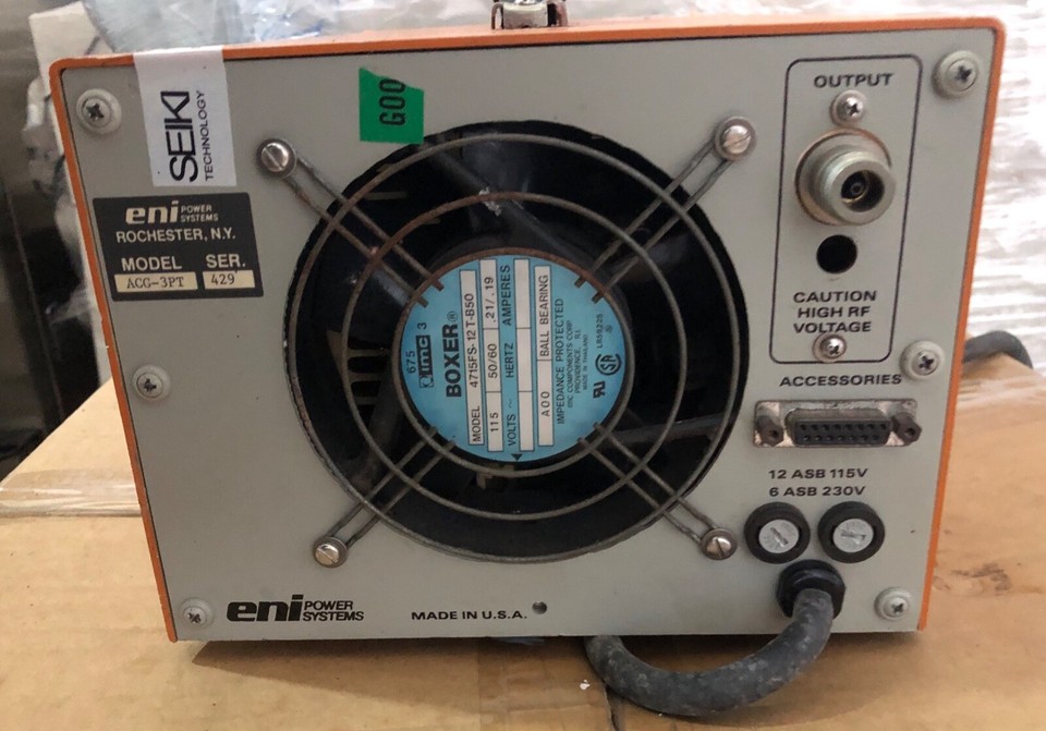 ENI ACG-3 RF GENERATOR (ACG-3PT) | eBay