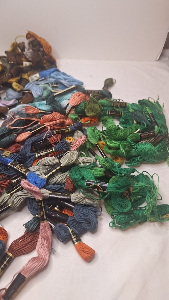 Huge Lot of Embroidery Floss DMC Thread DMC Floss Mixed Colors And ...