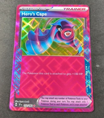 Pokemon Temporal Forces Hero's Cape Ace Spec Holo Rare Card 152/162 NM ...