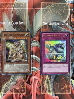 Yugioh Lot - Super Rare Gladiator Beast Alexander & Ultra Rare ...