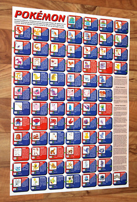 Pokémon Pokemon 150 Characters Rare Poster 56x40cm Nintendo 64 N64 Game ...