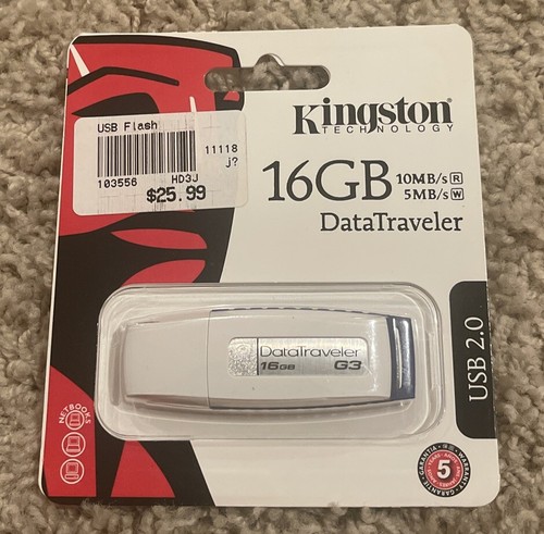 Kingston 16GB DataTraveler G3 USB Flash Drive Memory Stick | eBay