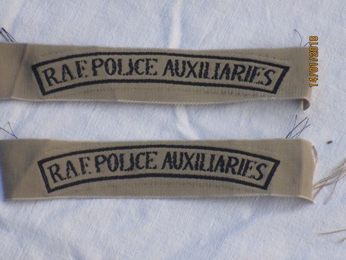 R.A.F. Police Auxiliaries, Inscription Tropical Uniform, Khaki, Pair ...