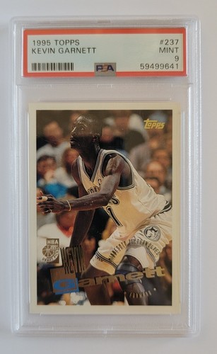 1995 Topps #237 Kevin Garnett Rookie Card RC Hall of Fame PSA 9 MINT | eBay