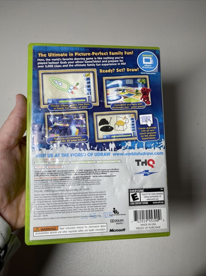 uDraw Pictionary Ultimate Edition Microsoft Xbox 360 Video Game ...