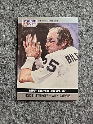 Fred Biletnikoff 1990 Pro Set Super Bowl MVP #11 NFL Oakland Raiders | eBay