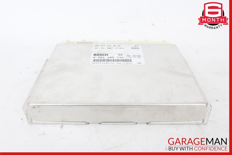 03-06 Mercedes W220 S430 ABS PML Control Electronic Stability Unit ESP ...