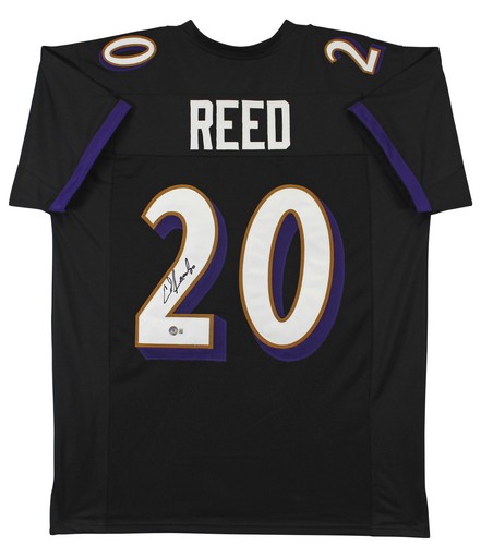 Ed Reed Authentic Signed Black Pro Style Jersey Autographed BAS ...