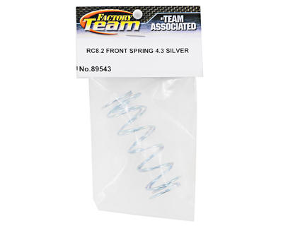 Team Associated RC8.2 / SC8.2 Front Shock Spring Set Silver - 4.3 (2 ...