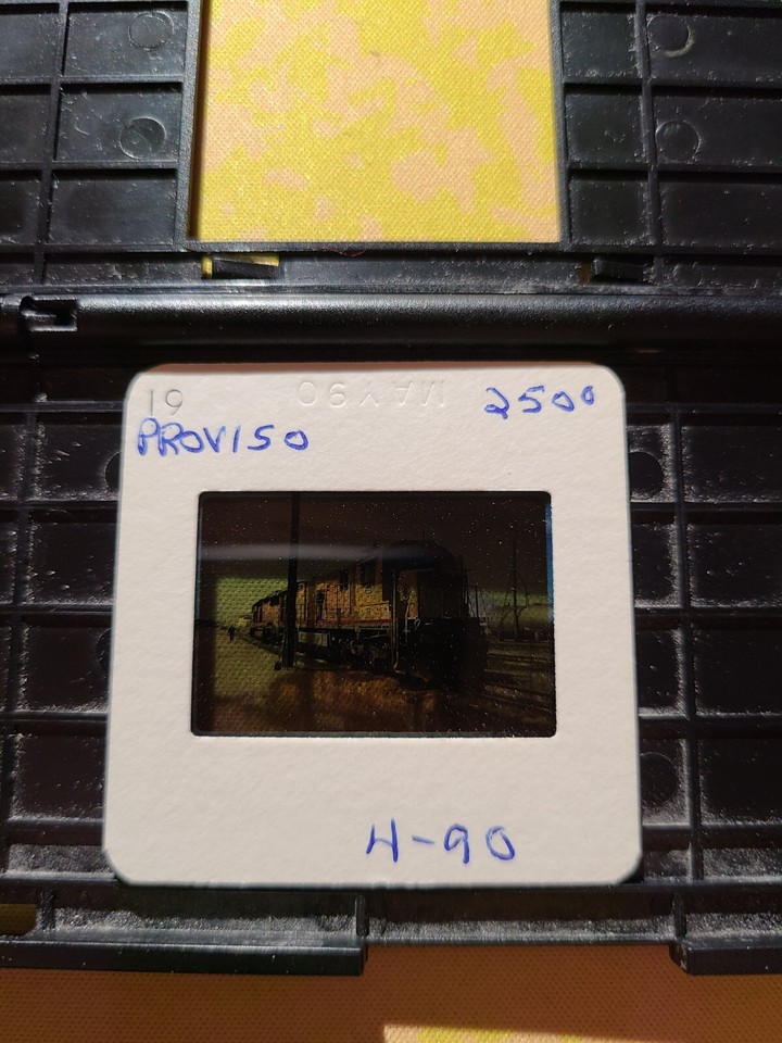 Original Slide Union Pacific UP 2862 GE U30C Proviso ILL 4-12-74 | eBay