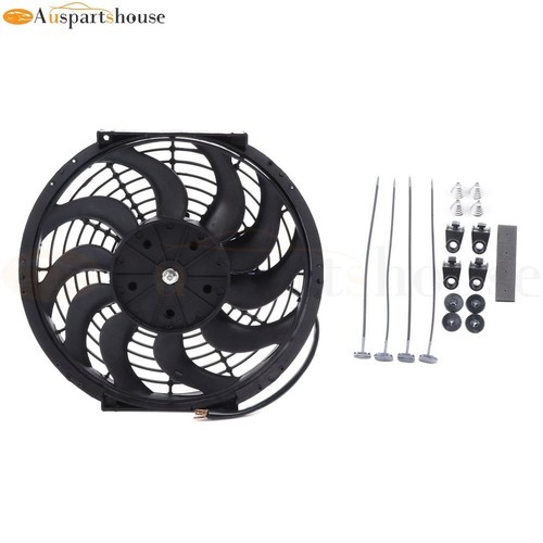 12V Universal Engine Cooling Fan Radiator For Nissan Versa Subaru ...