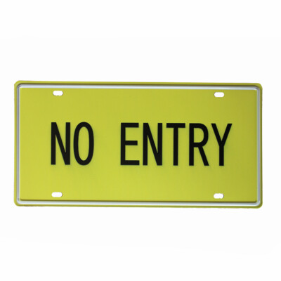 Tin Sign NO ENTRY Metal Tin Sign Vintage Retro Man Cave 150x300mm Metal ...
