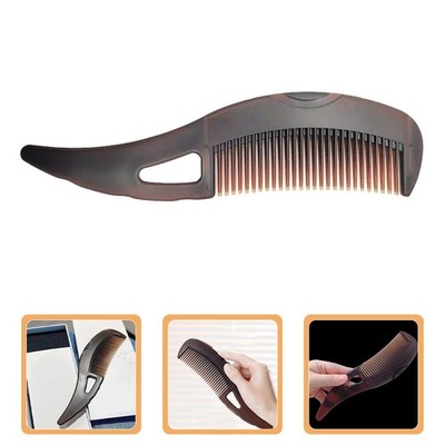 Brown Plastic Hair Comb Handheld Dandruff Comb Portable Scalp Massage ...