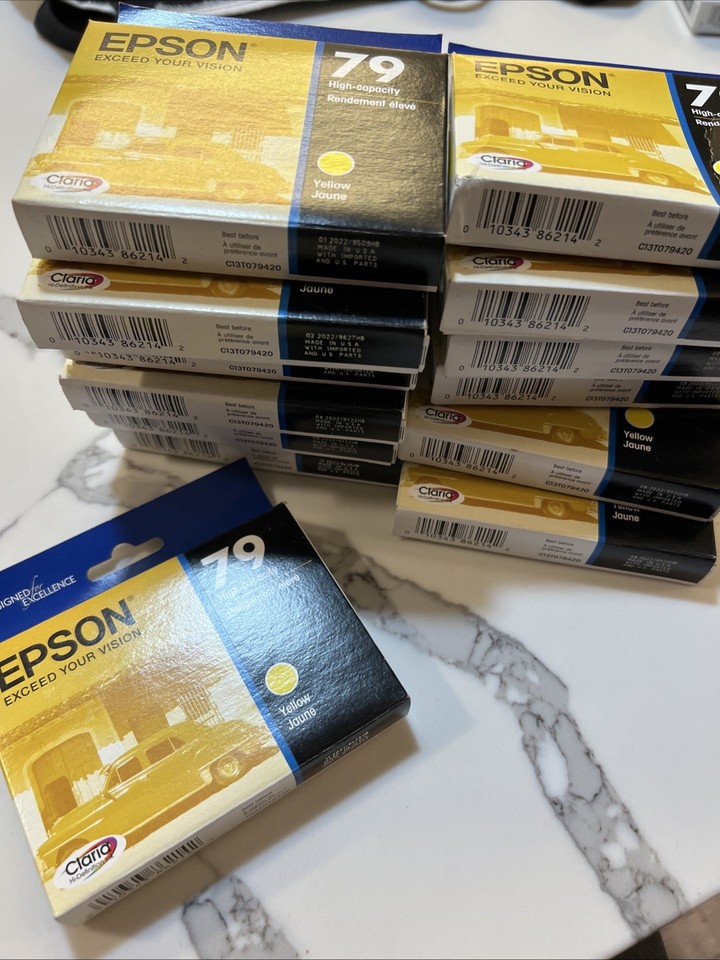 Epson 79 Ink Cartridge Yellow T079420 Artisan 1430 Stylus 1400 NIB ...