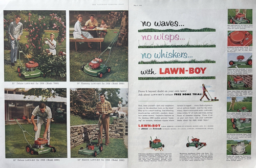 1956 Lawn Boy Mowers Lamar Missouri Models 1000 5000 3000 Cut Vintage ...