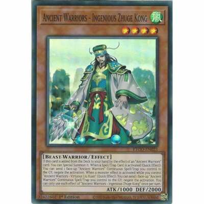 YuGiOh ETCO-EN023 - Ancient Warriors - Ingenious Zhuge Kong - Super ...