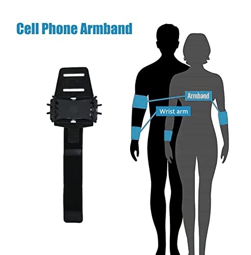 360 Degree Rotatable Cell Phone Arm Band Wristband for Running Exercise ...