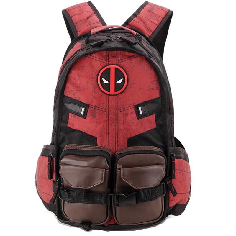 Cartoon Deadpool Backpack Casual Shoulder Bags Schoolbags Knapsack ...