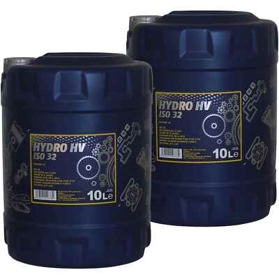 20L MANNOL Hydro Hv Iso 32 Olio Idraulico Hvlp Olio din 51524/3 Motore ...