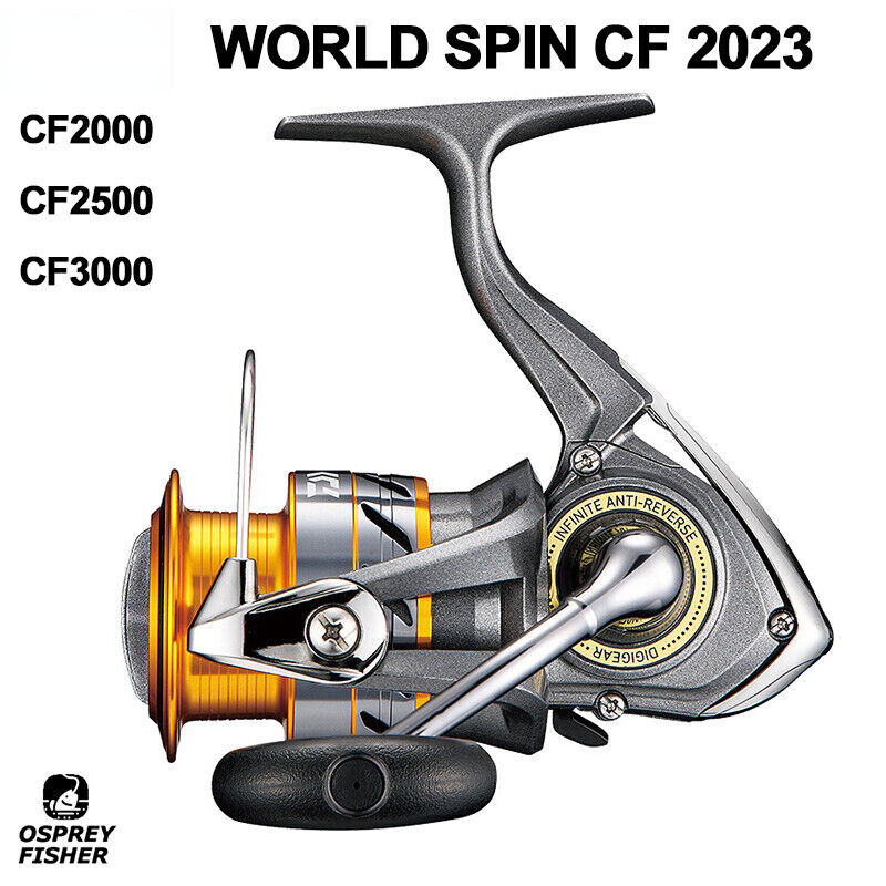 2023 Daiwa World Spin CF Spinning Fishing Reel 3/1BB 5.3:1 Freshwater ...